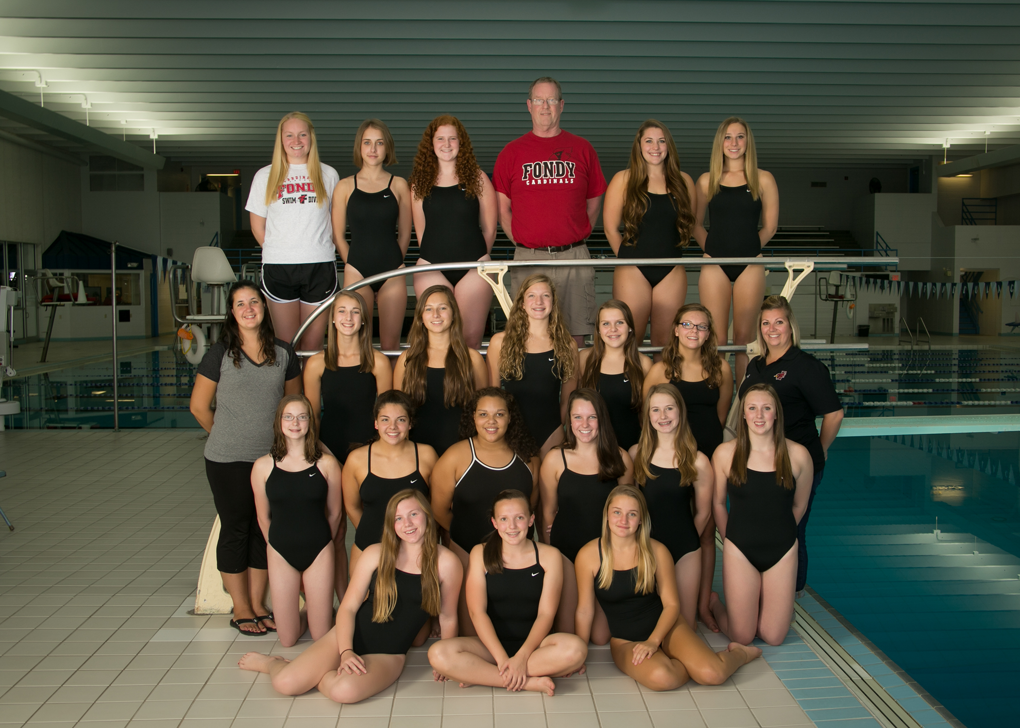 2015 Girls Swimming Diving Est 1991 25 Years Cardinal Athletic